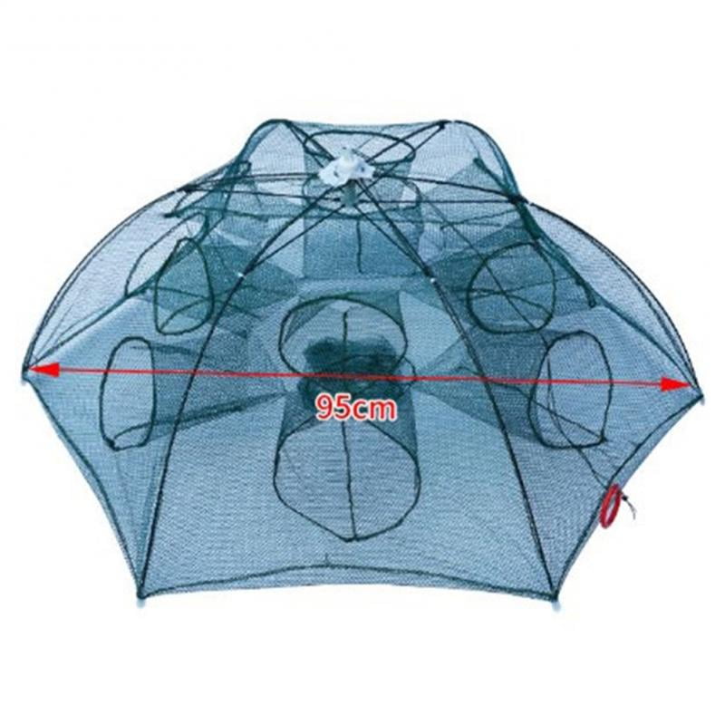 4-16 Hole Portable Automatic Hand Fishing Net Hexagon Fish Network ...