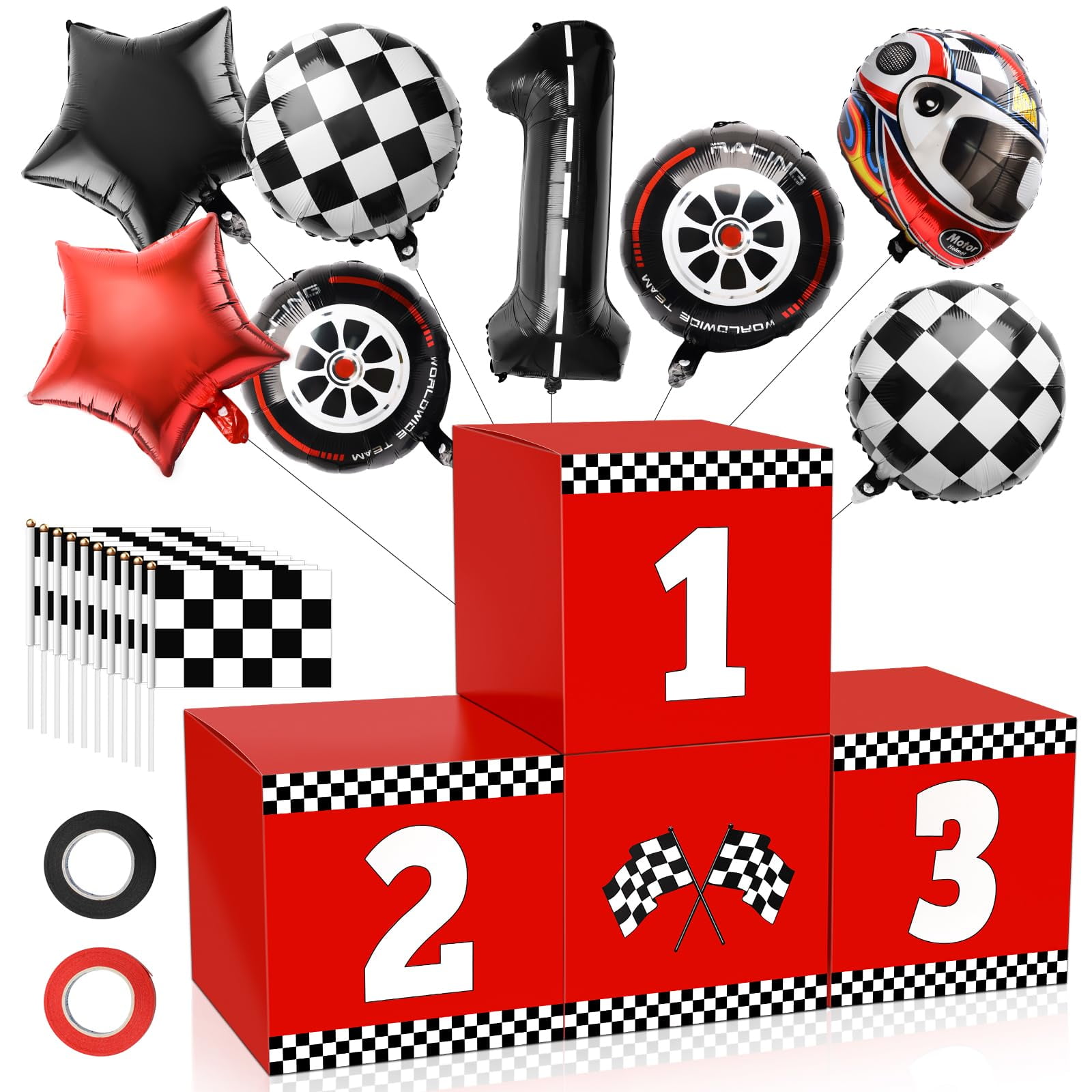 4+18 P Racing Car Party Boxes, KKS1 Windspeed 4 Racecar Boxes for ...