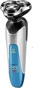 4 IN 1Electric Shavers for Men, Dry Wet Waterproof Mens Rotary Facial ...