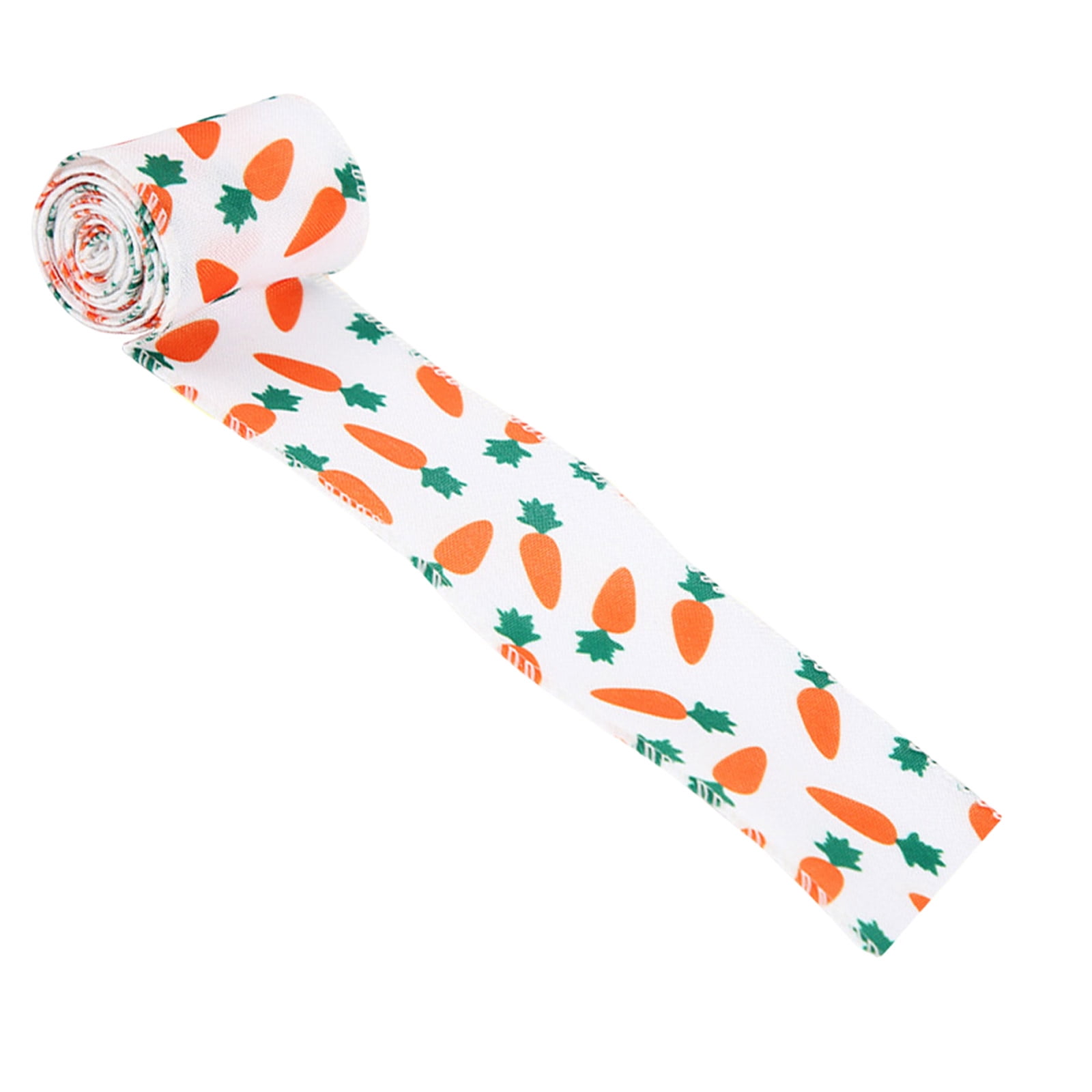 4/1PCS Easter Wired Edge Ribbon 30 Yard Easter Egg Rabbit Carrot Ribbon ...