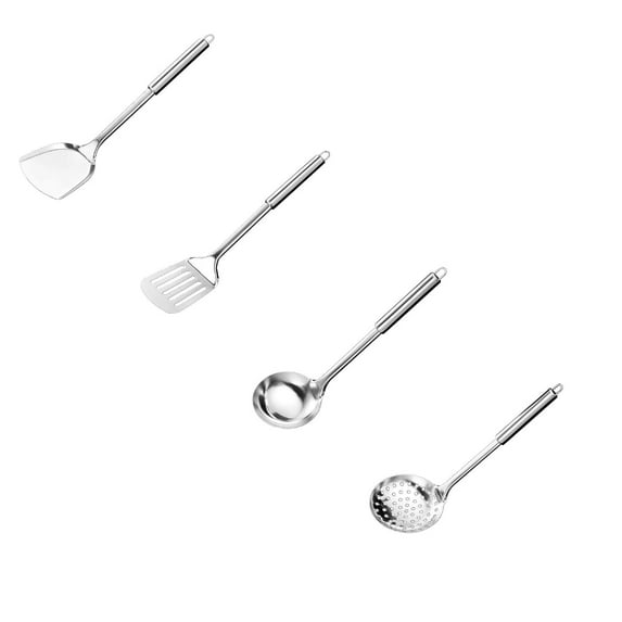 4/1PCS Stainless Steel Kitchen Utensils Set, All Metal Cooking Utensils ...