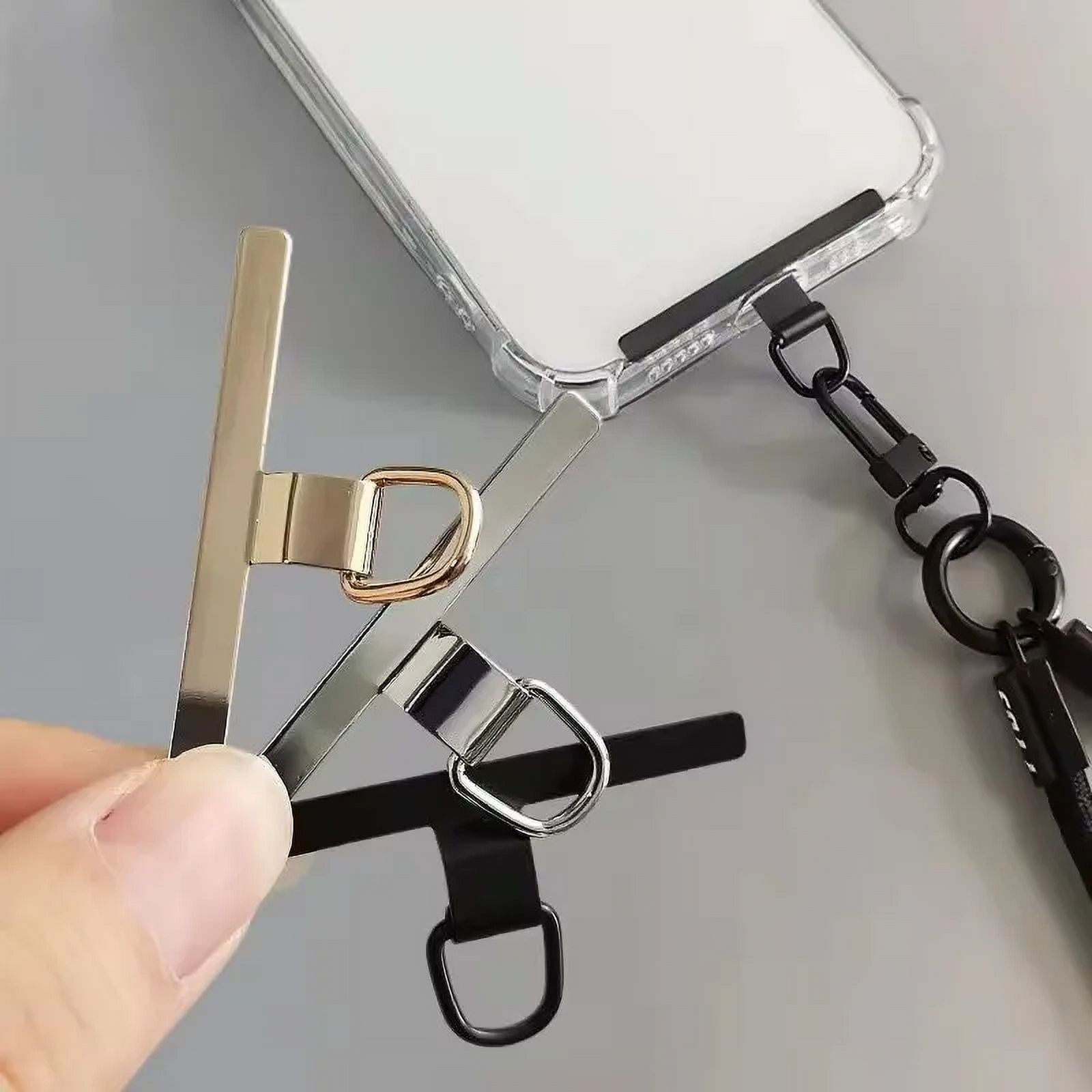 4/1PCS Ultra-thin Stainless Steel Phone Tether Patch Gasket Cellphone ...