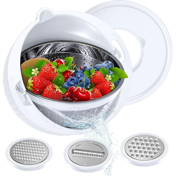 4-1multifunctional Colander Set，Rotatable Strainer- With A Rotating ...