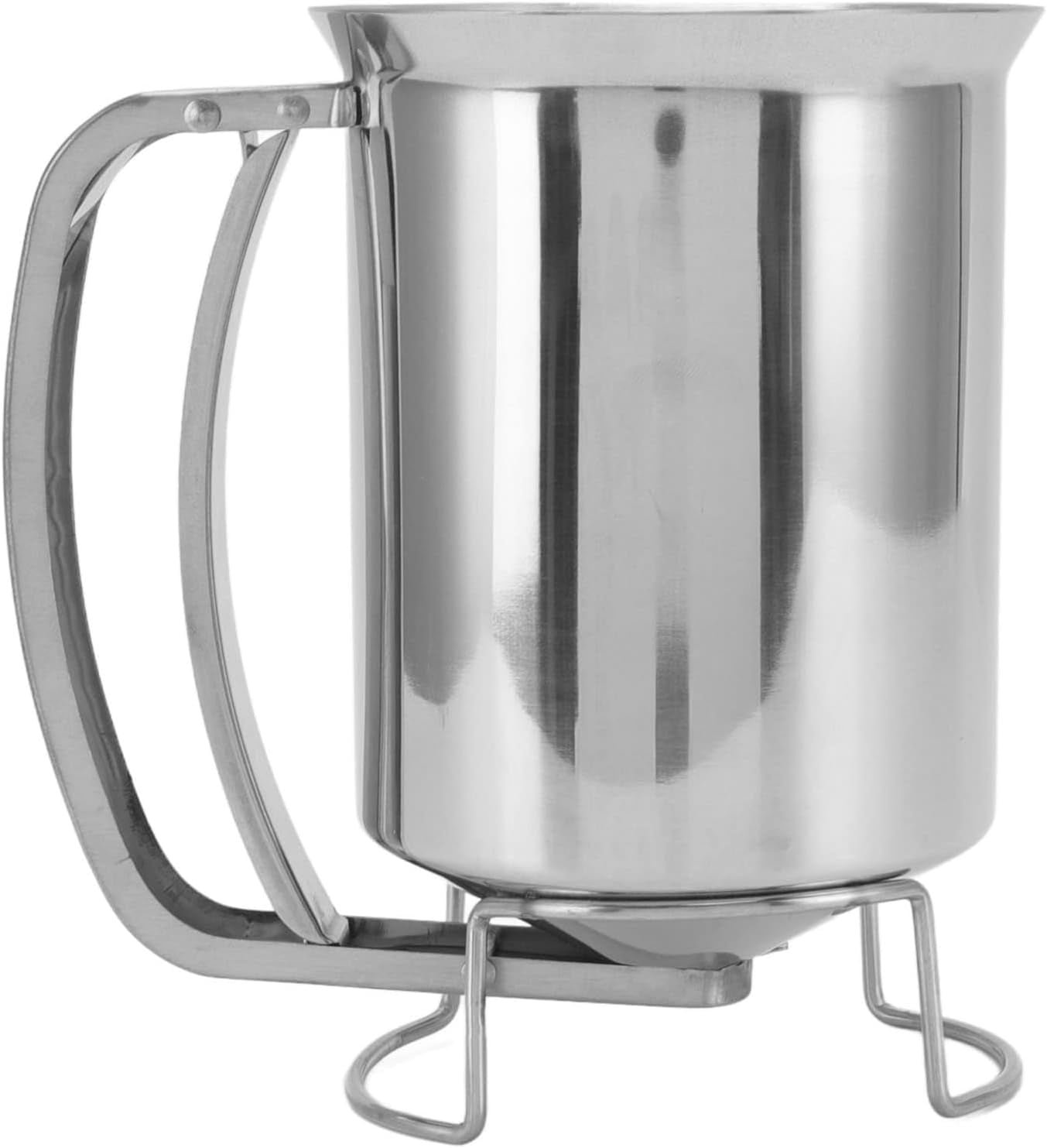 4.1x6.4 in Pancake Batter Dispenser with Squeeze Handle Stainless Steel ...