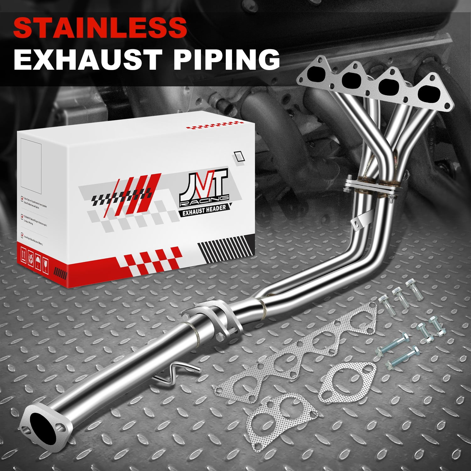 4-2-1 Exhaust Header Manifold for 90-94 MIT Eclipse Eagle Talon 4G63 ...