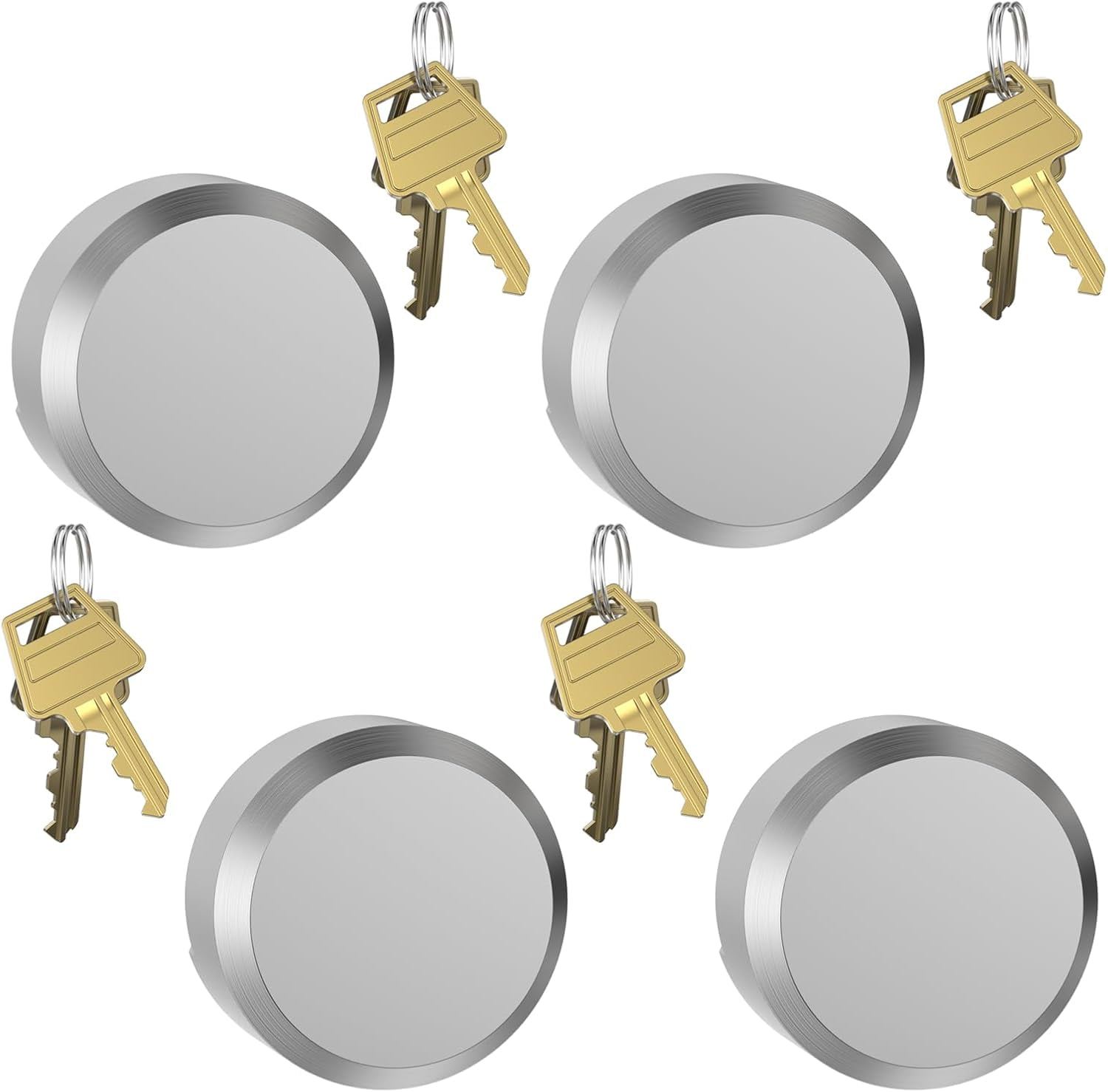 4 2.9 Inch(73mm) Shackle Padlocks Keyed Reinforced Surface Puck Lock ...