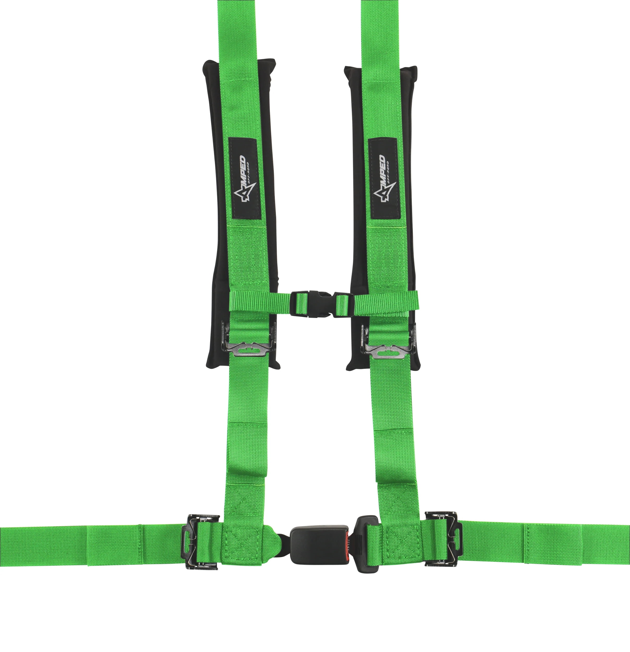 4.2 Autobuckle UTV Off-Road Harness w/Removable Pads Green - Walmart.com