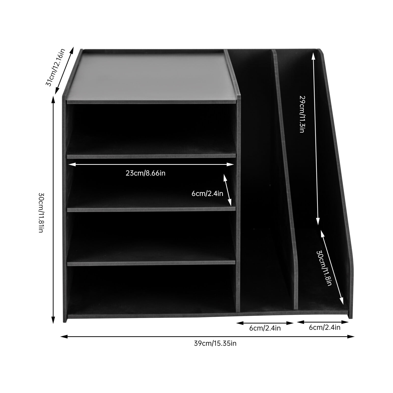 4+2 Desktop Organizer, File Folder Organizer, Envelopes Mail Sorter ...