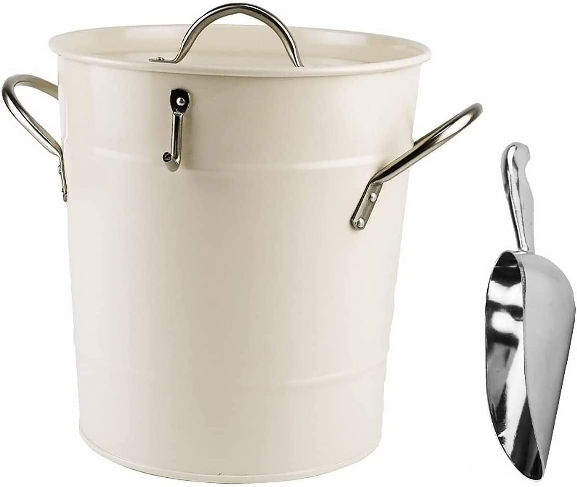 4.2 Quart/4 Liter Double Wall Ice Bucket,Ice Bucket for Cocktail Bar ...