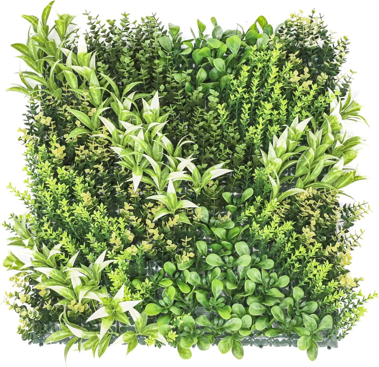 4 20" x 20" Artificial Boxwood Panel Hedge Topiary Plant Grass Backdrop ...
