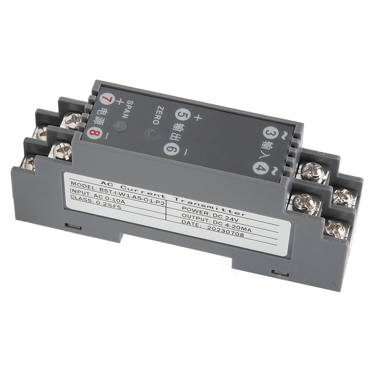 4-20mA Current Transmitter, Signal Isolation Conversion 35mm DIN Guide ...