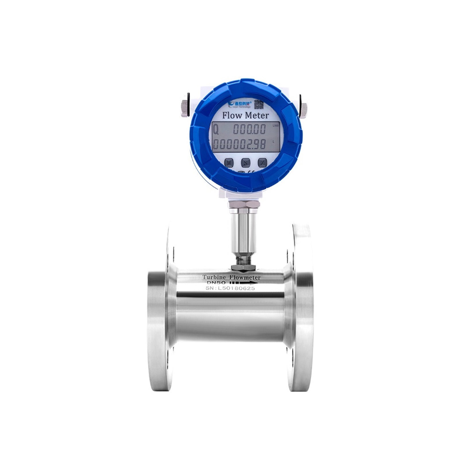 4-20mA RS485 Flow Meter Types Digital Turbine Flowmeter Methanol Diesel ...