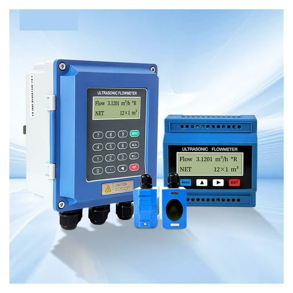 4-20mA RS485 Signal Output Ultrasonic Water Liquid Flow Meter PVC ...
