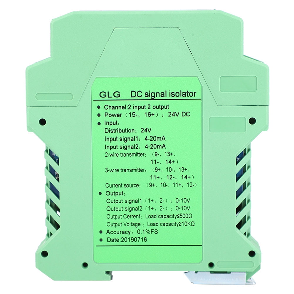 4-20mA Signal Isolator Module, 2-in-1 Out Transmitter Conditioner, 0 ...