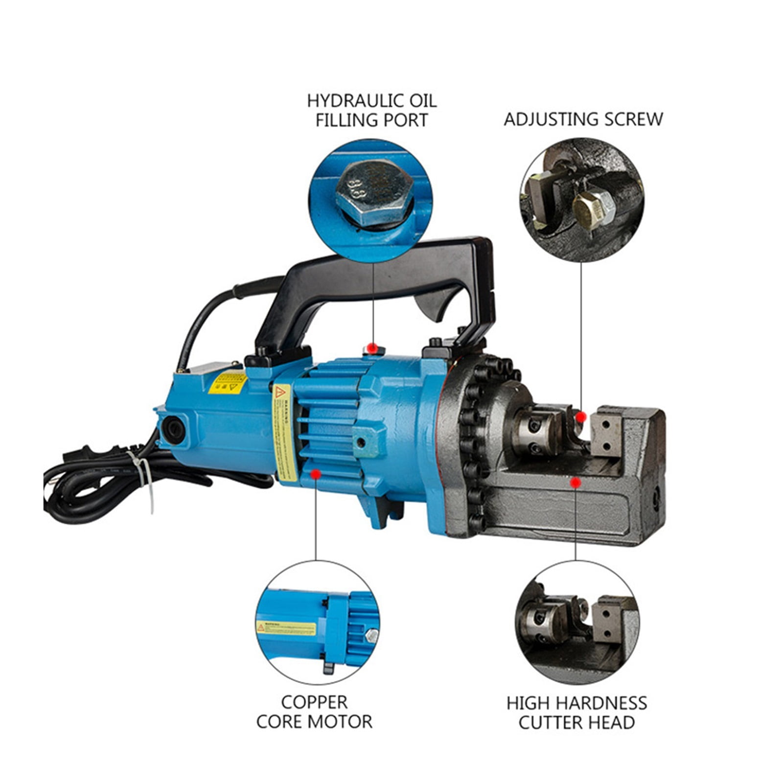 4-22mm Electric Hydraulic Rebar Cutting Machine Rebar Cutter Portable ...
