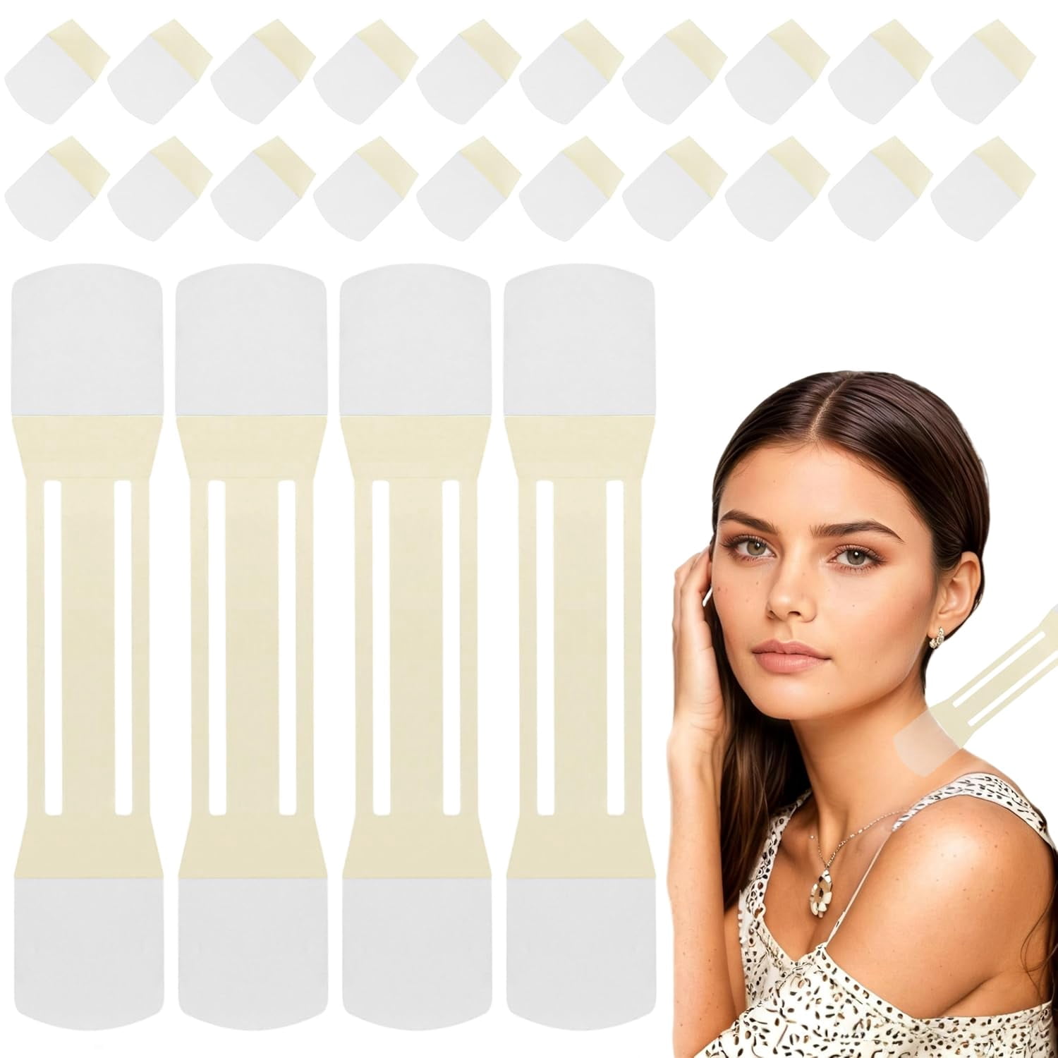 （4+20）Invisible Neck Tape - Instant Neck Tightening Strips for ...