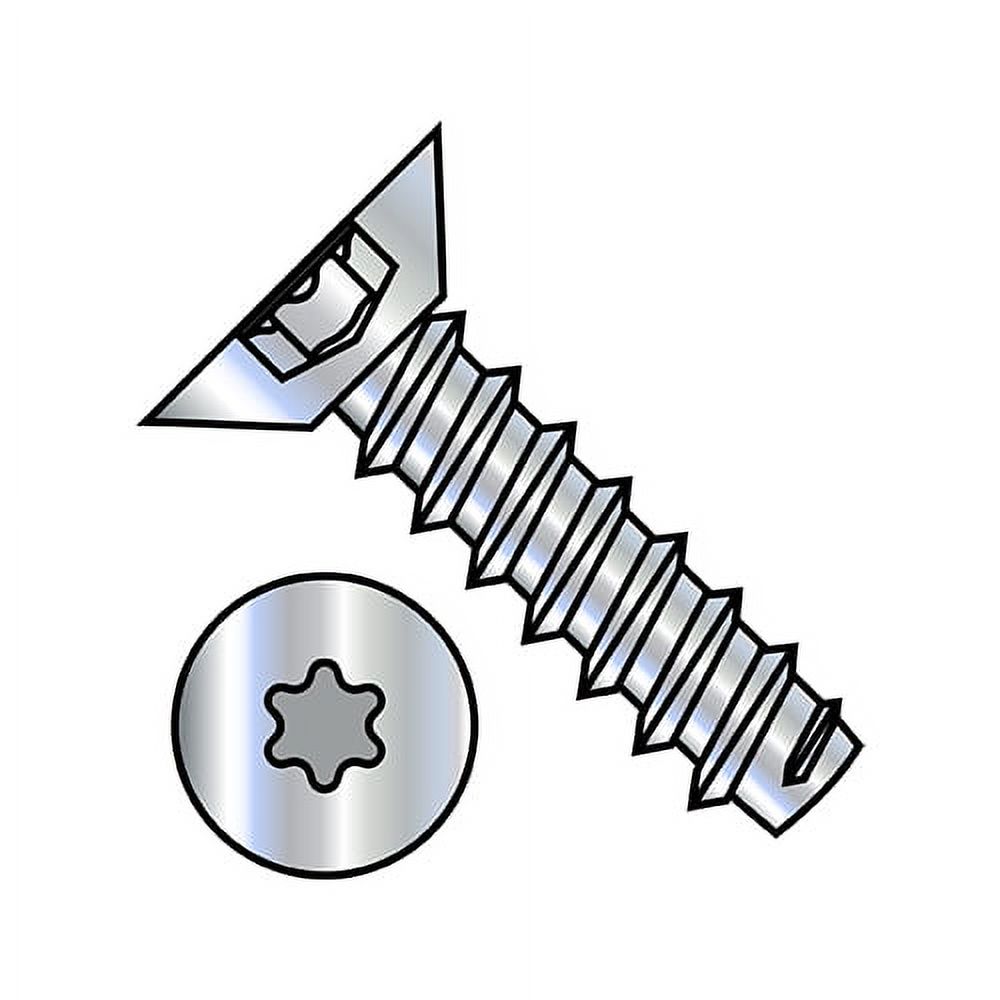 4-24X1/4 Six Lobe Flat Undercut Self Tapping Screw Type B Fully ...