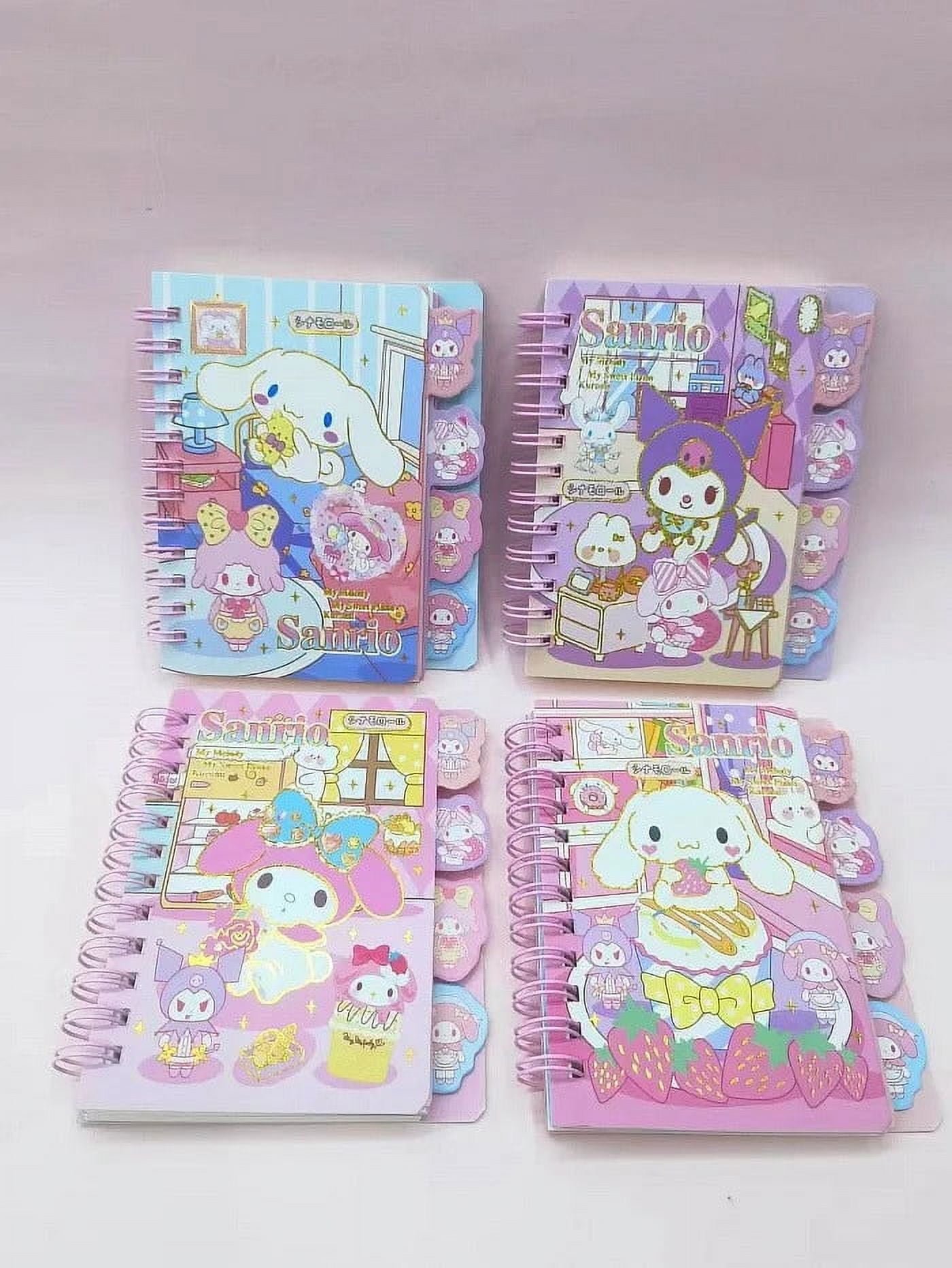 4-24pcs Sanrio Notebook Melody Kuromi Cinnamoroll Portable Planner ...