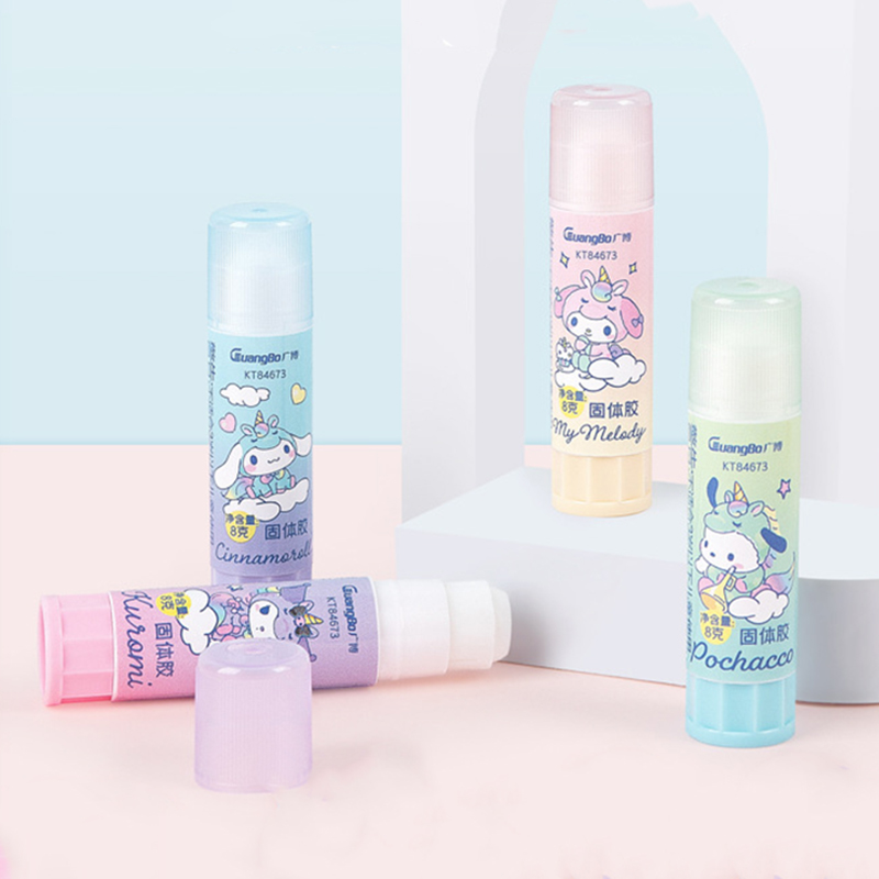 4/24pcs Sanrio Solid Glue Hellokitty Kuromi Pachacco Super Strong ...