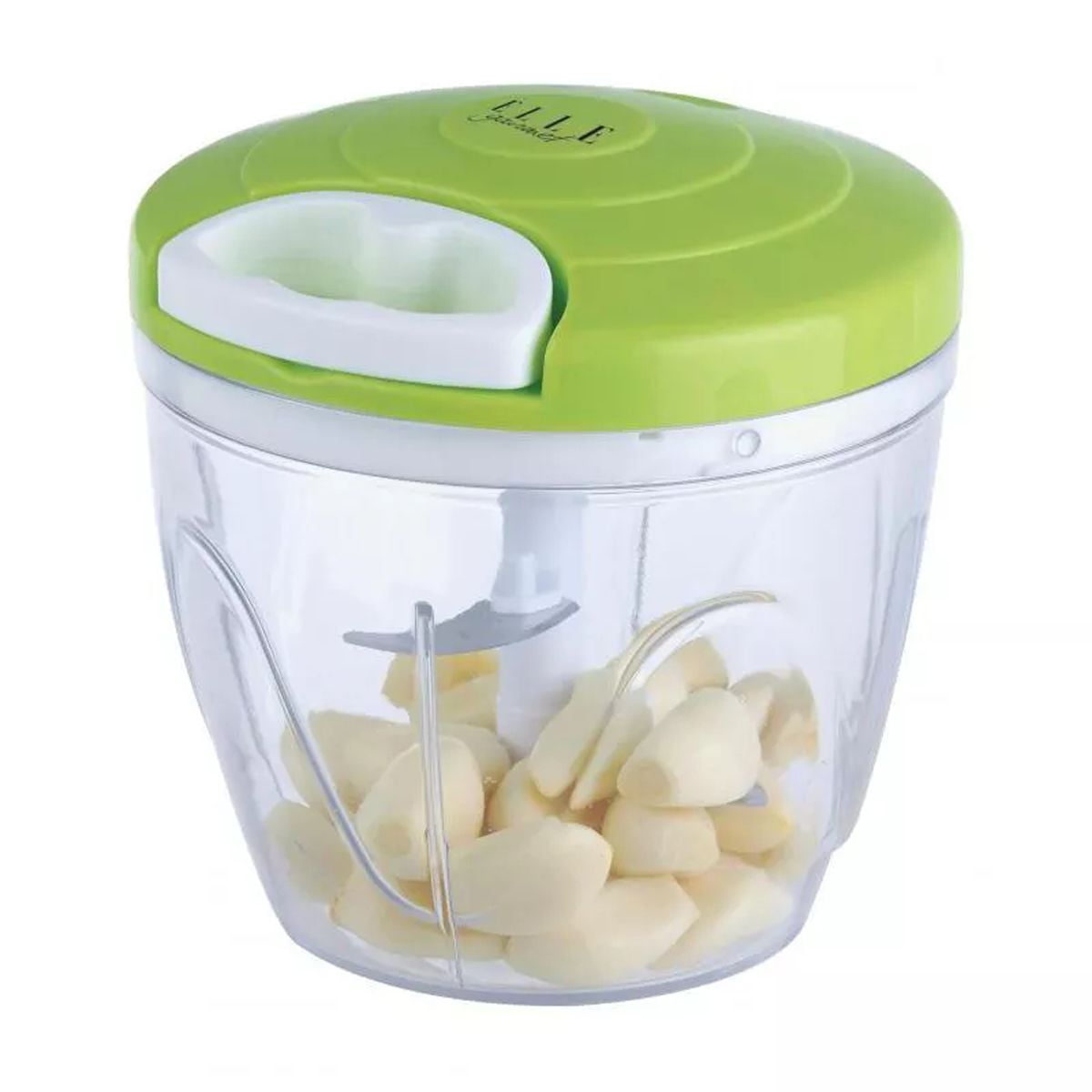 4.25 Cup Manual Mini Food Processor – 1L Pull Cord Chopper with 5 ...