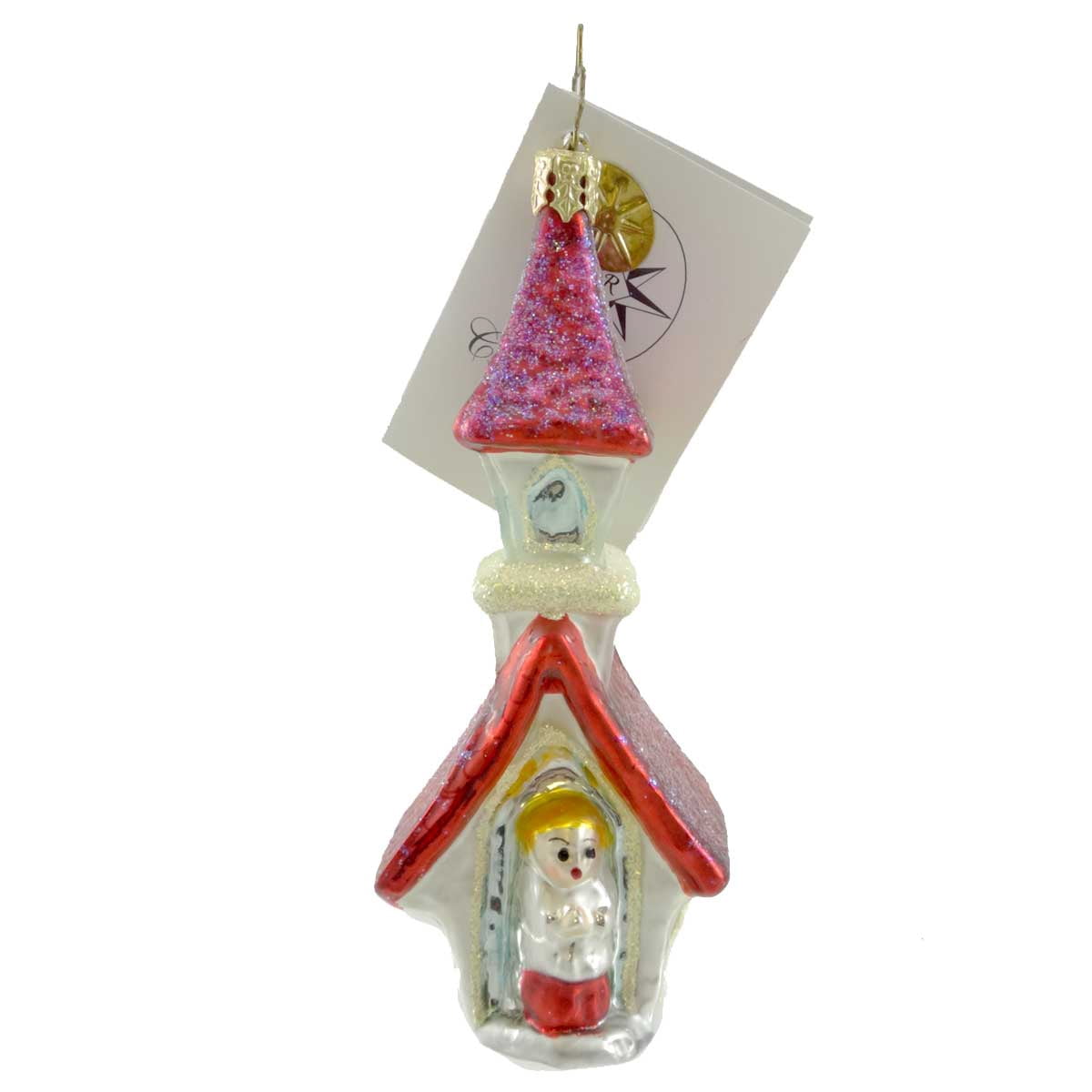 4.25In Chapel Carol, Glass, Ornament Religious Church 1010289 - Walmart.com