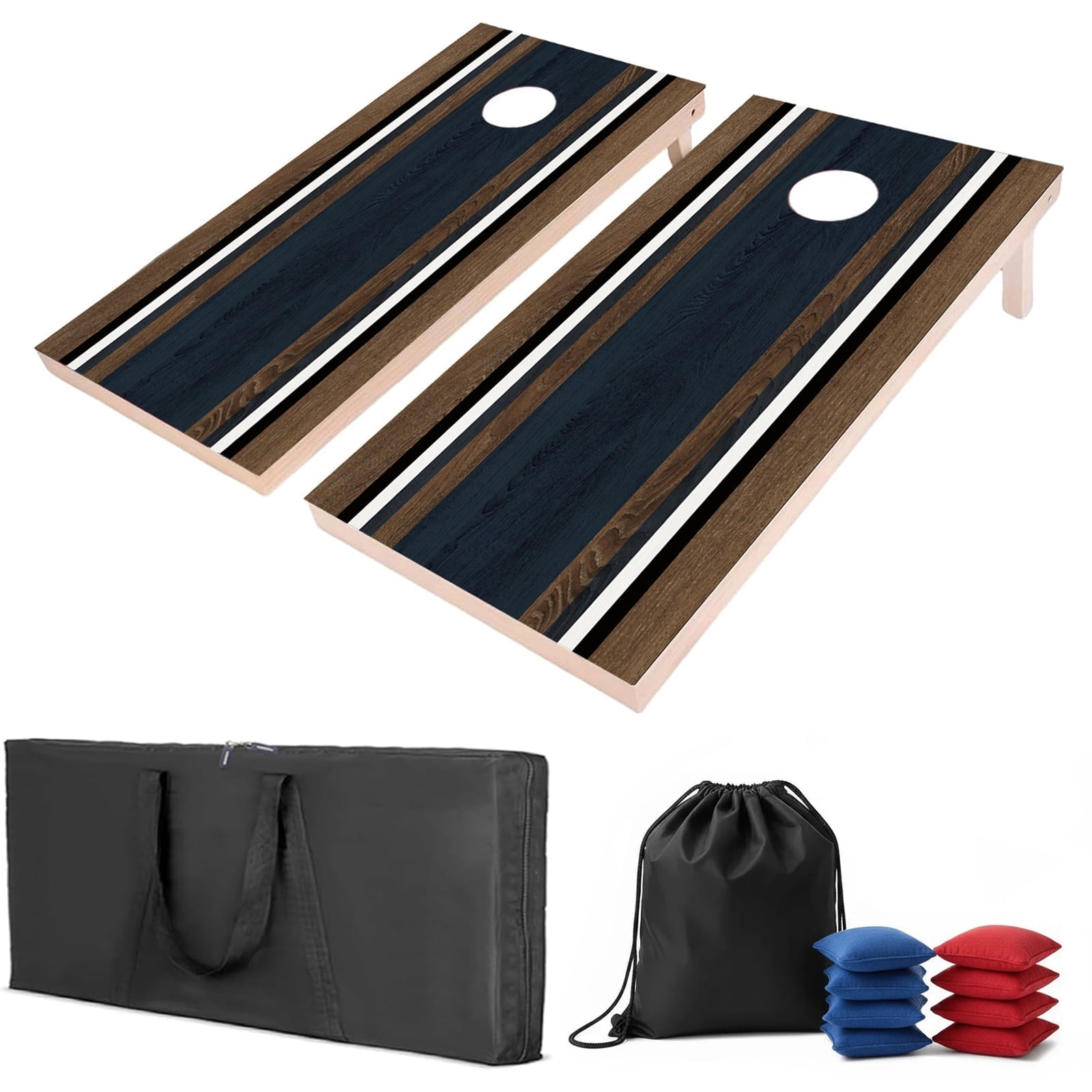 4×2FT Cornhole Board Set,Wooden Corn Hole Games for Adults Bean Bag ...