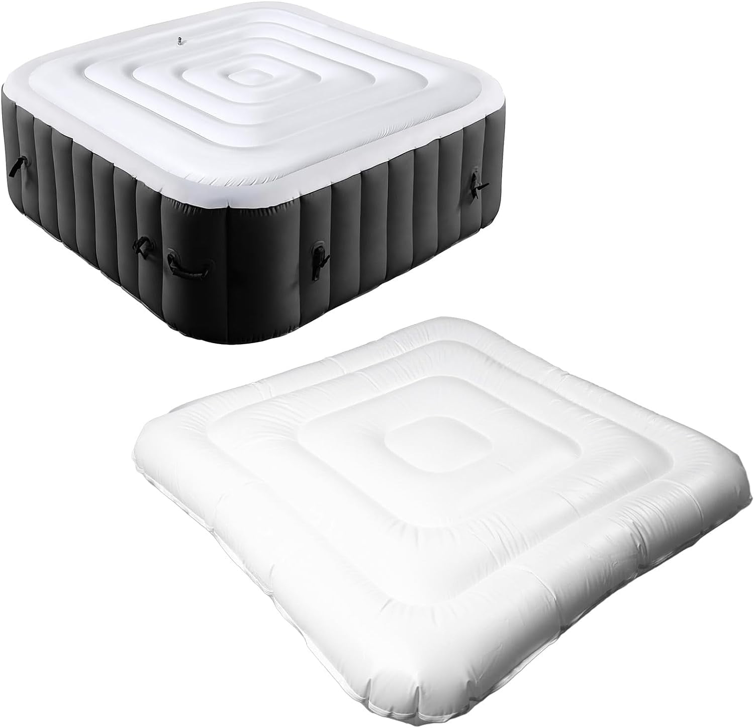 4.2ft Inflatable Hot Tub Cover, Hot Tub Cover Energy Saving Lid, Heat ...