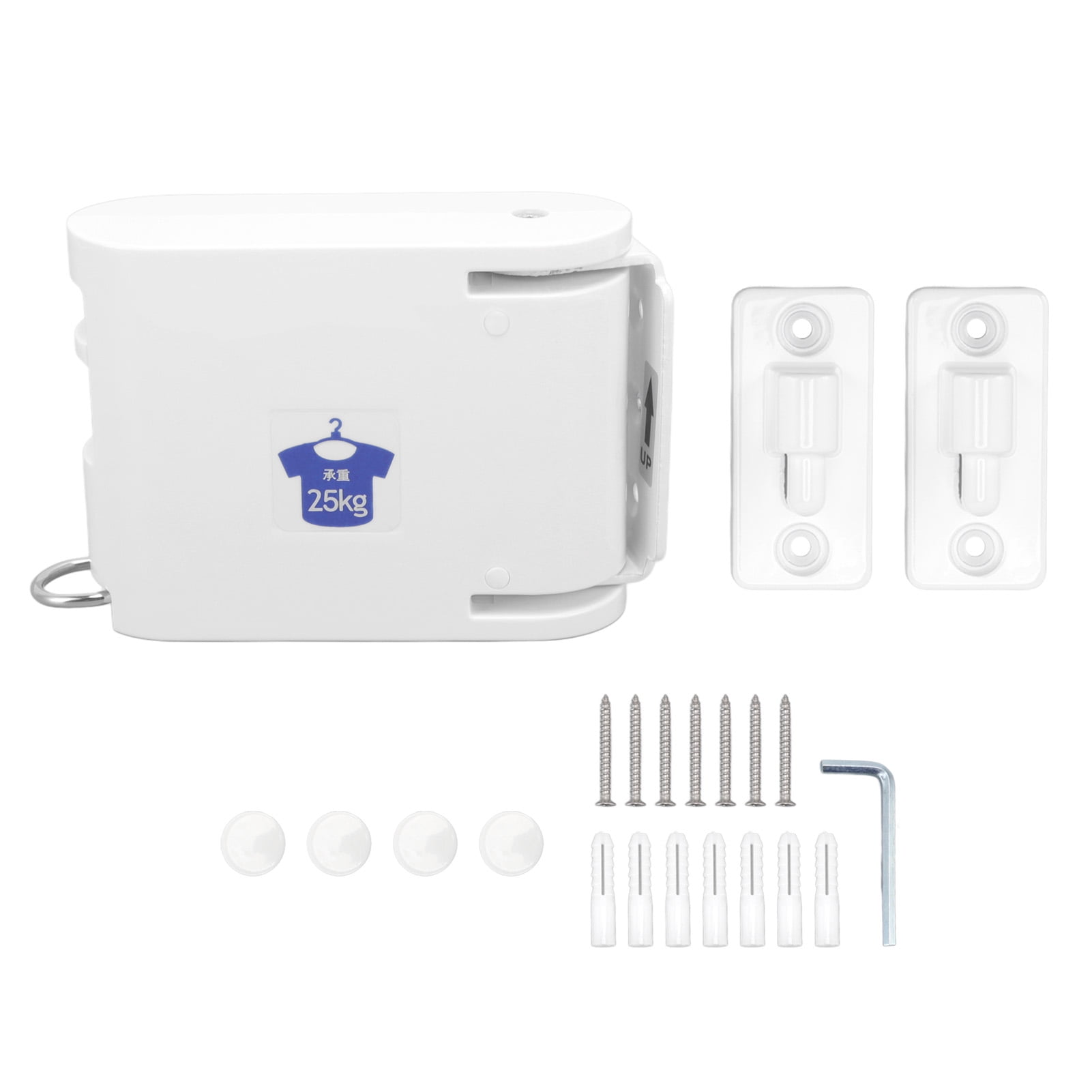 4.2m Thickened Retractable Clothesline Concealed Positioning Buckle ...