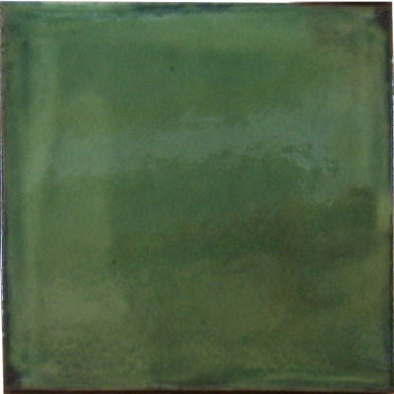 4.2x4.2 Green Talavera Mexican Tile, Set of 9 pcs - Walmart.com