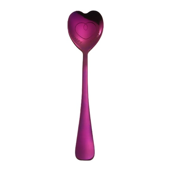 4/3/1pcs Valentine's Day Heart Spoon Set of 6 Stainless Steel Mini ...