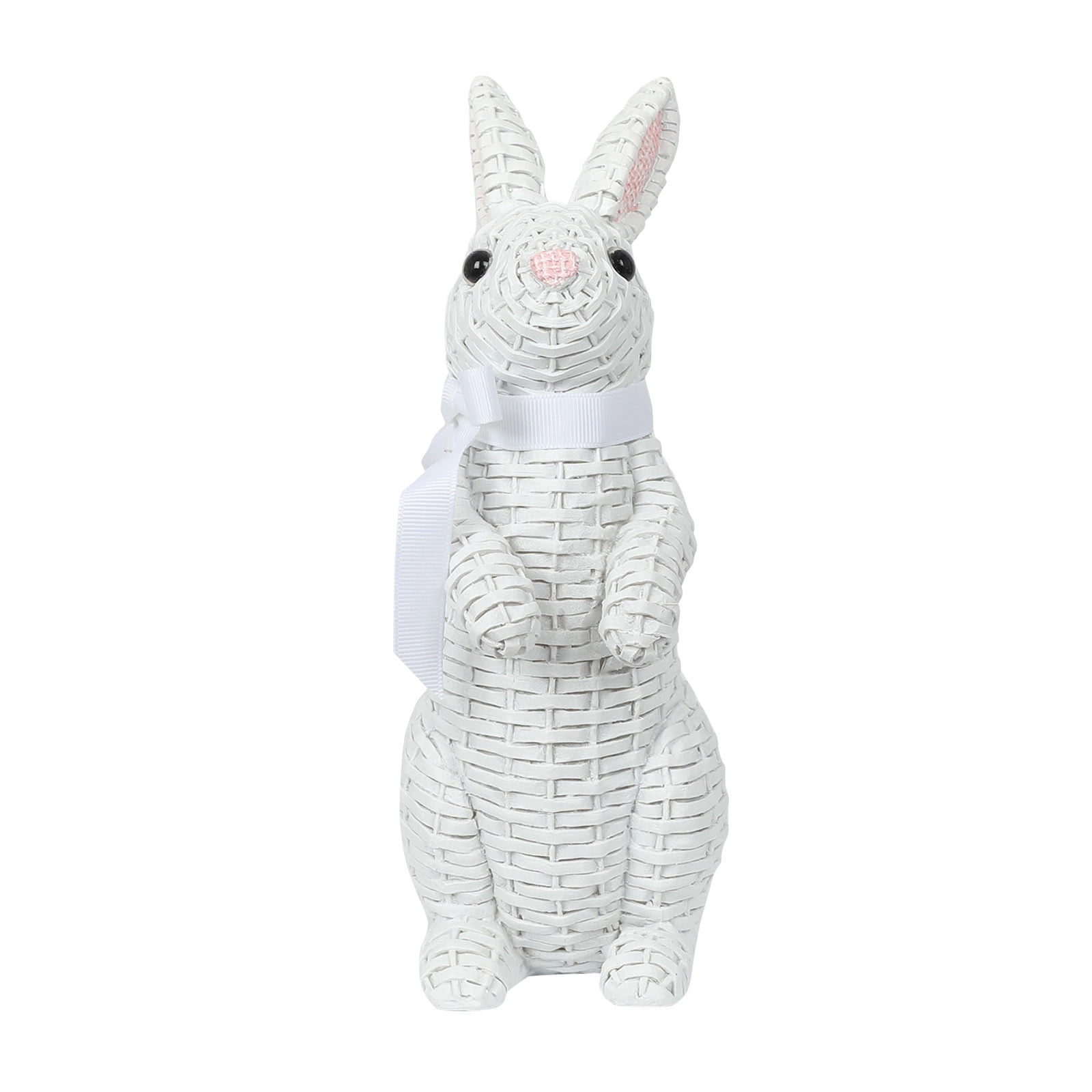 4/3/2/1PCS Rattan Effect Resin Bunny Statue Decor Easter Table ...
