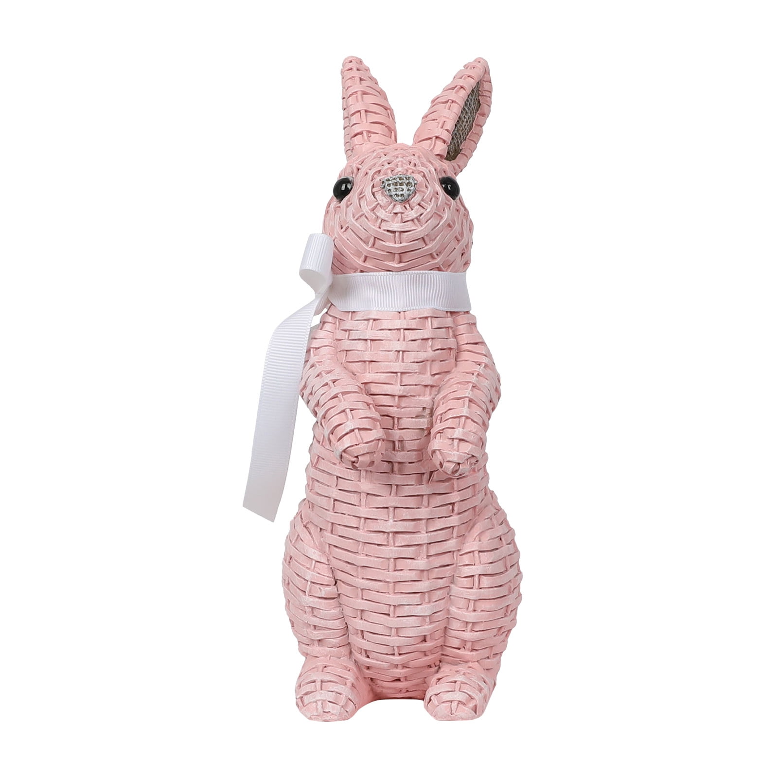 4/3/2/1PCS Rattan Effect Resin Bunny Statue Decor Easter Table ...