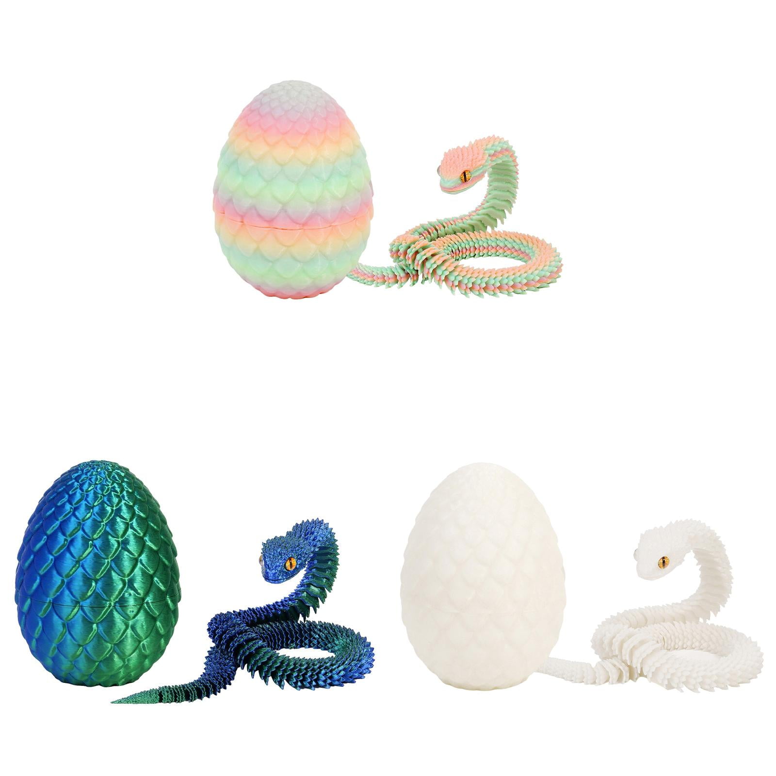 4/3/2/1pcs 3D Printed Easter Snake Eggs With 3D Printed Snake Inside ...