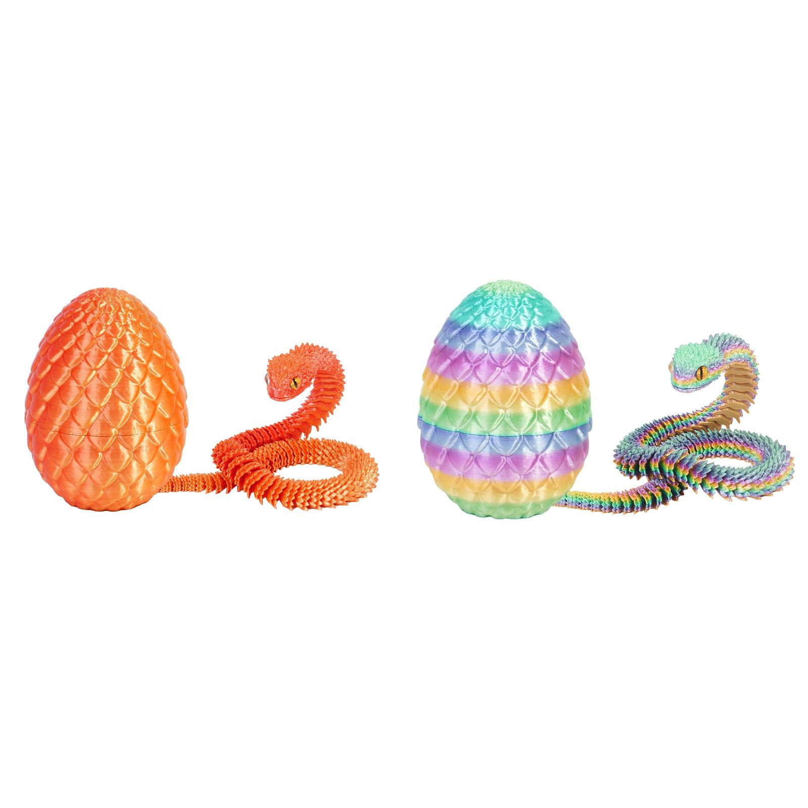 4/3/2/1pcs 3D Printed Easter Snake Eggs With 3D Printed Snake Inside ...