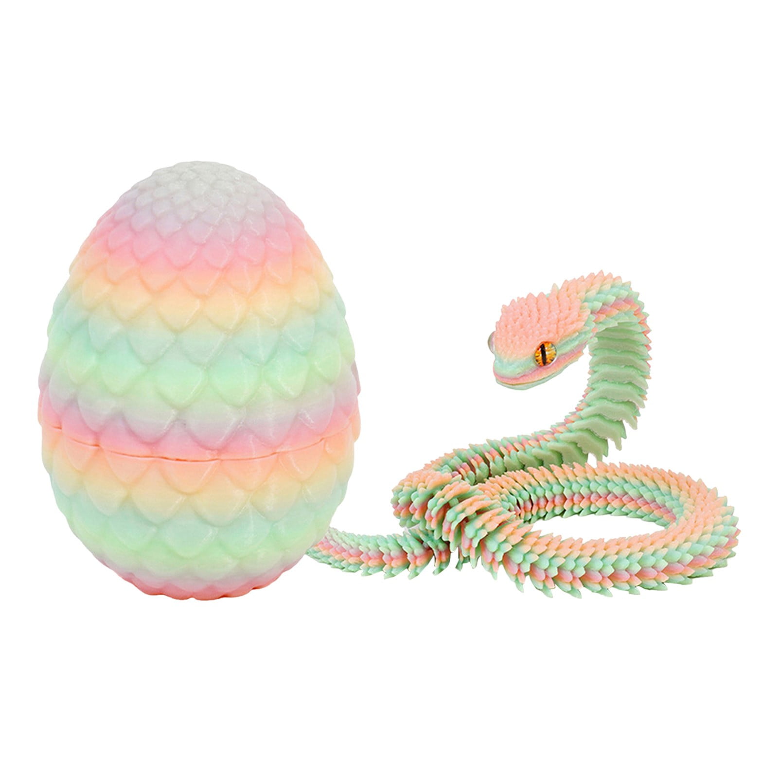 4/3/2/1pcs 3D Printed Easter Snake Eggs With 3D Printed Snake Inside ...