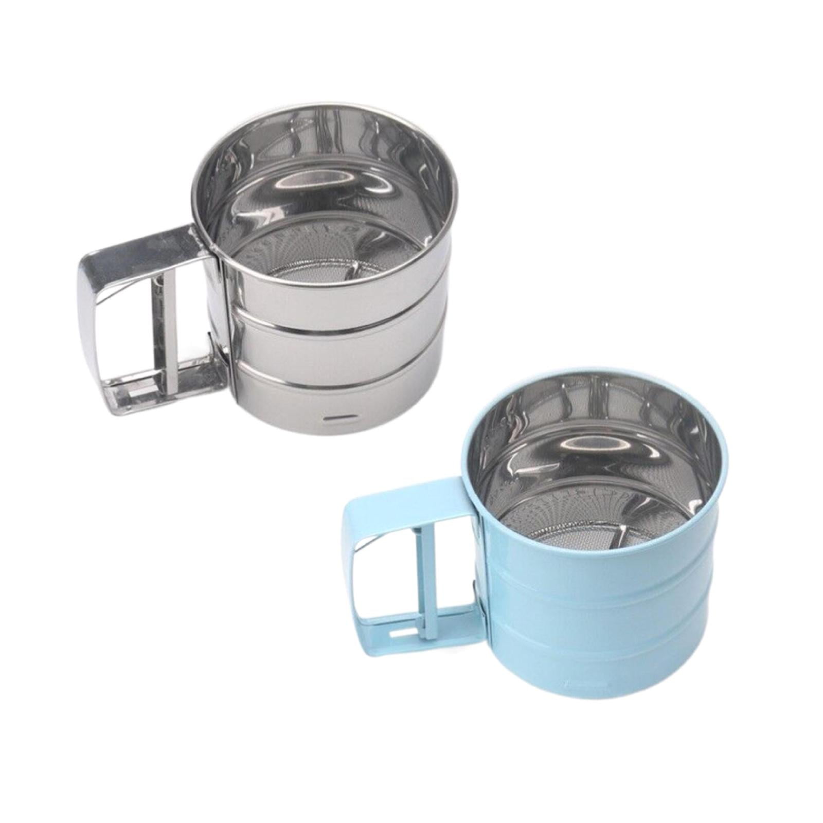4/3/2/1pcs Flour Sifter for Baking Triple Layer Stainless Steel Fine ...
