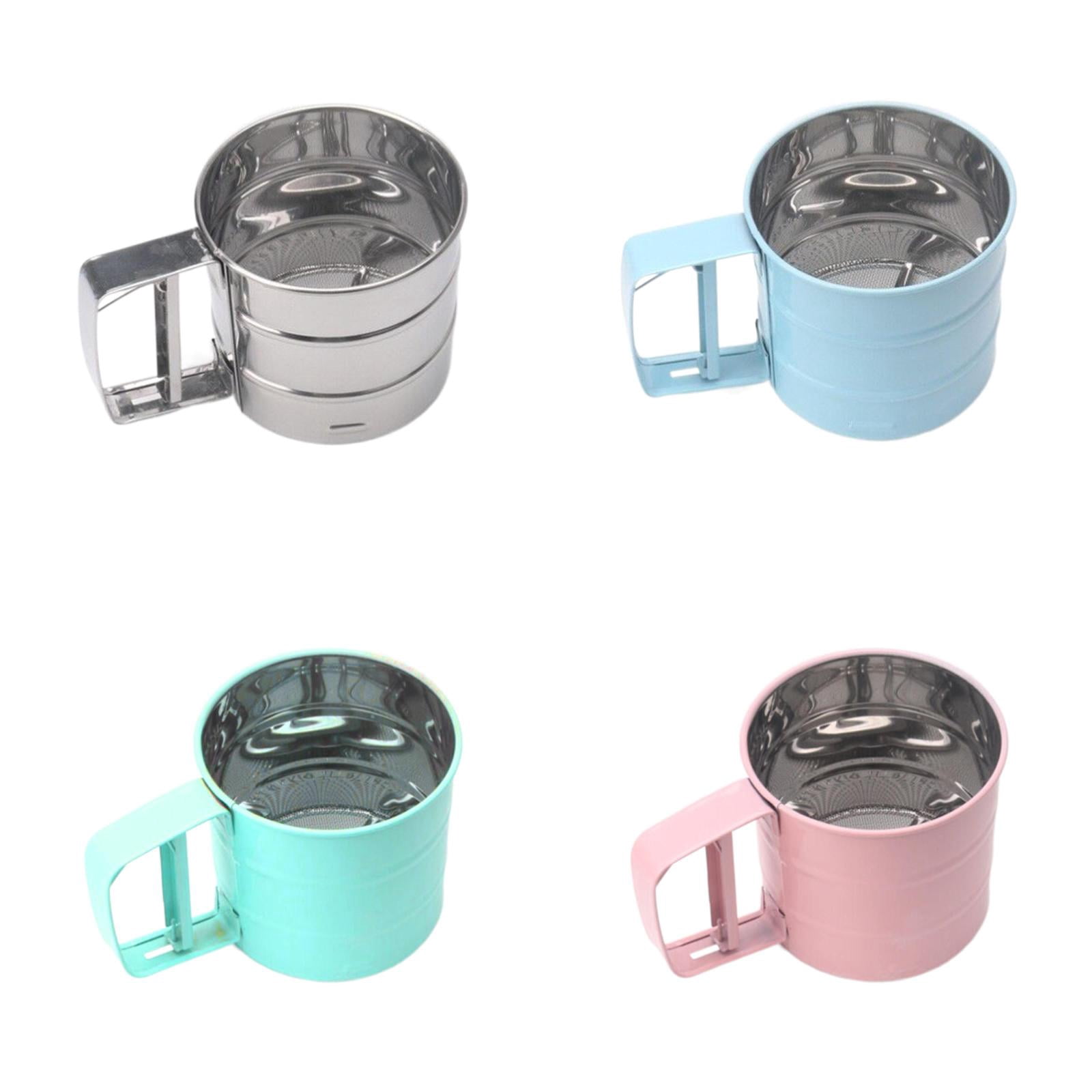 4/3/2/1pcs Flour Sifter for Baking Triple Layer Stainless Steel Fine ...