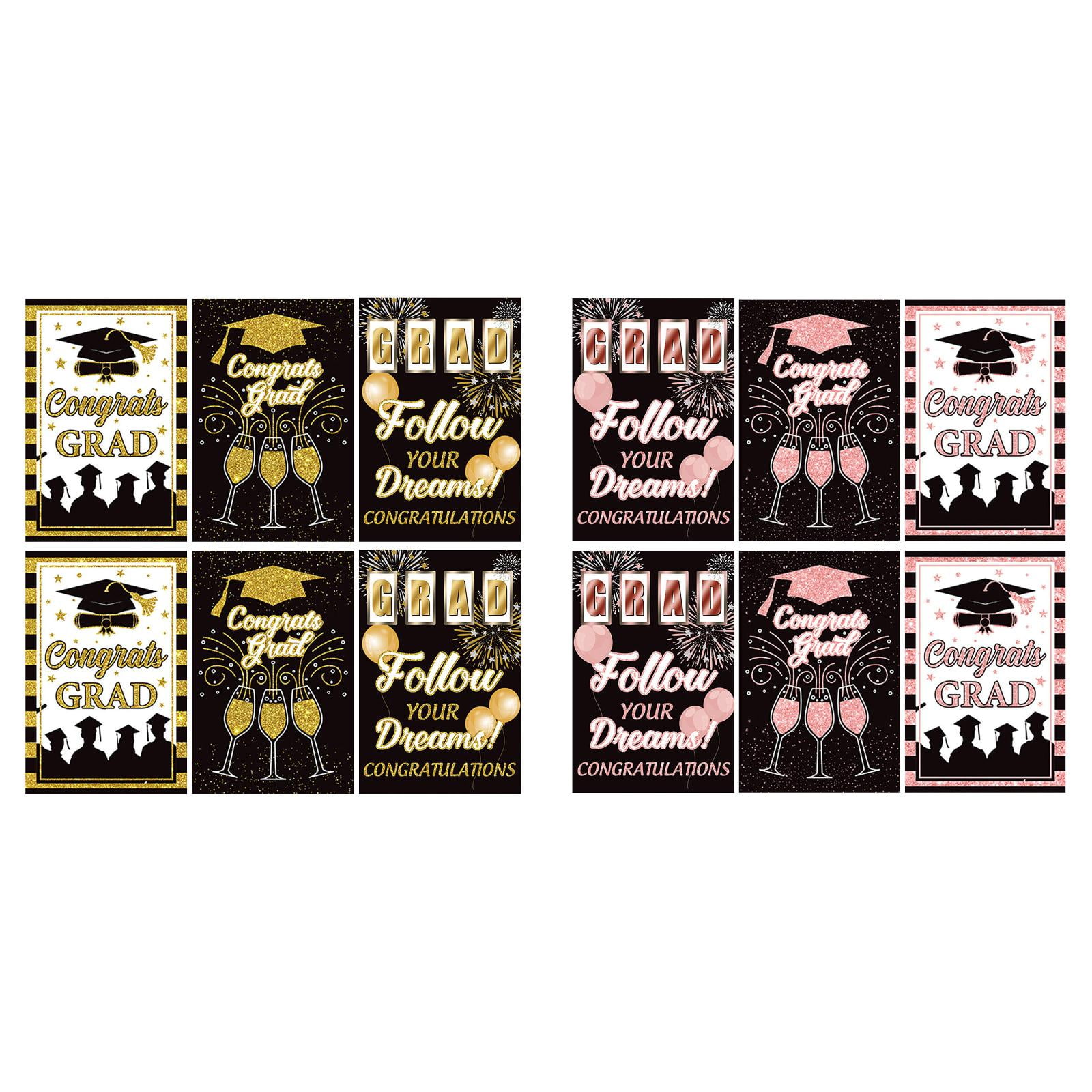 4/3/2/1pcs Graduation Water Bottle Labels Congrats Grad Graduate Water ...