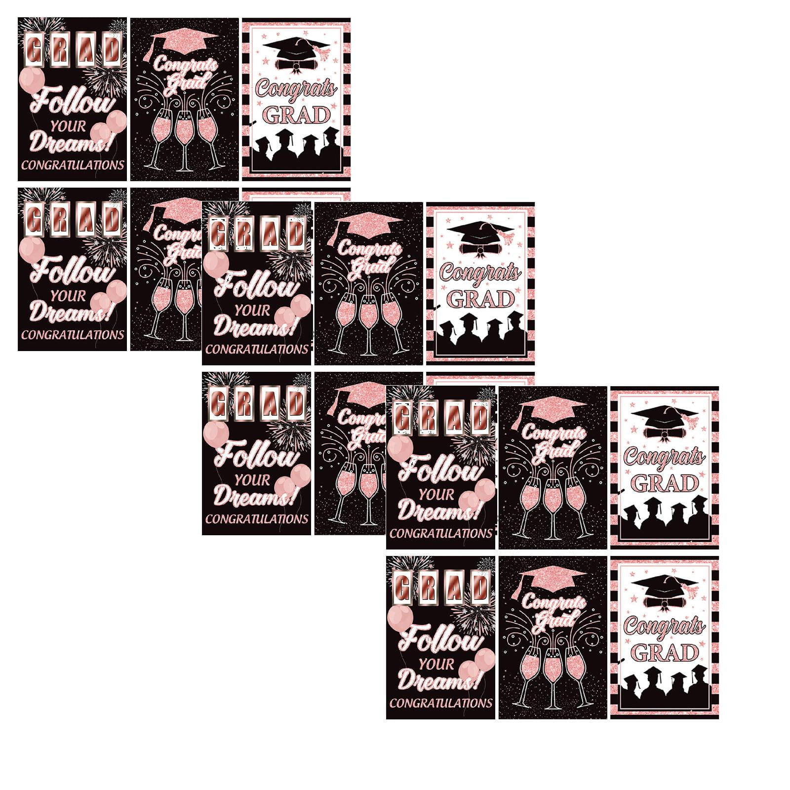 4/3/2/1pcs Graduation Water Bottle Labels Congrats Grad Graduate Water ...