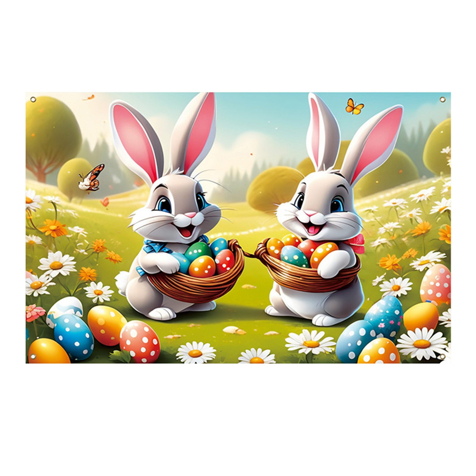 4/3/2/1pcs Happy Easter Banner Happy Easter Photography Background For ...
