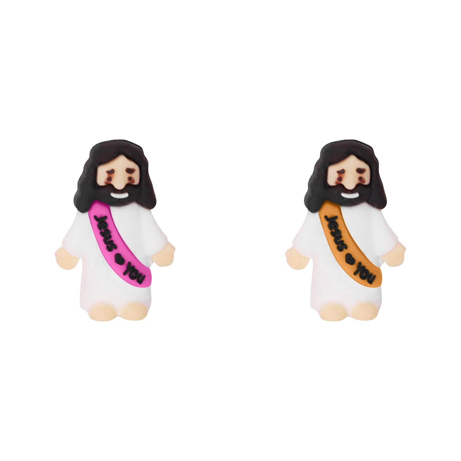 4/3/2/1pcs Little Jesus Figures Mini Rubber Little Jesus Figurine ...