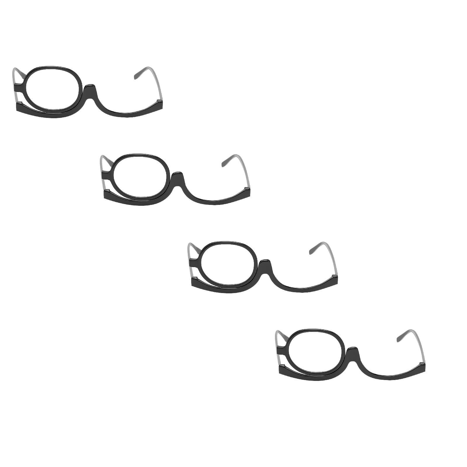 4/3/2/1pcs Makeup Reading Glasses for Women, Magnifying Flip Down Cosmetic Readers with Spring ...
