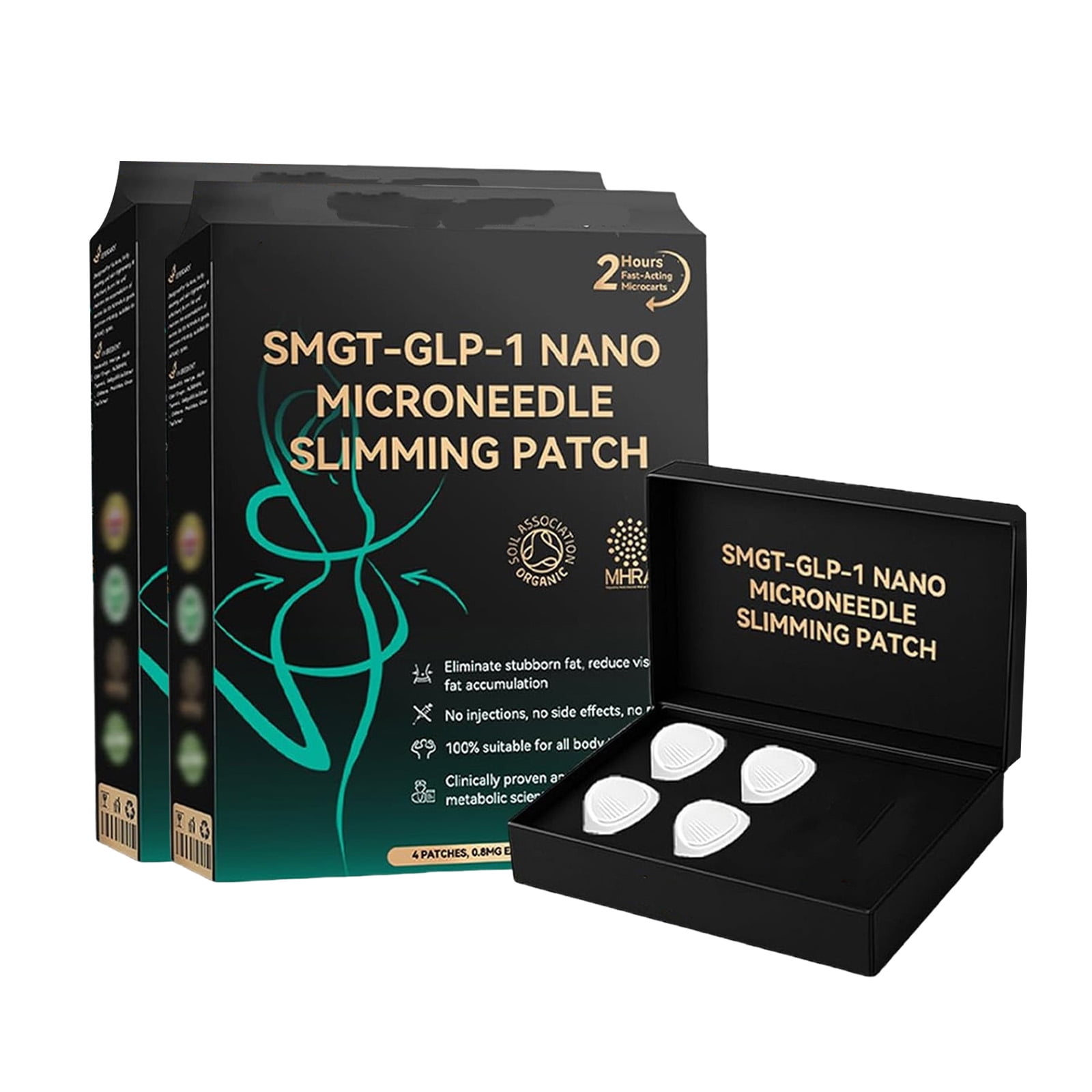 4/3/2/1pcs Natural Ingredients GLP-1 Nano Patch,Firming Skin and Body Care Patch, Suitable for ...
