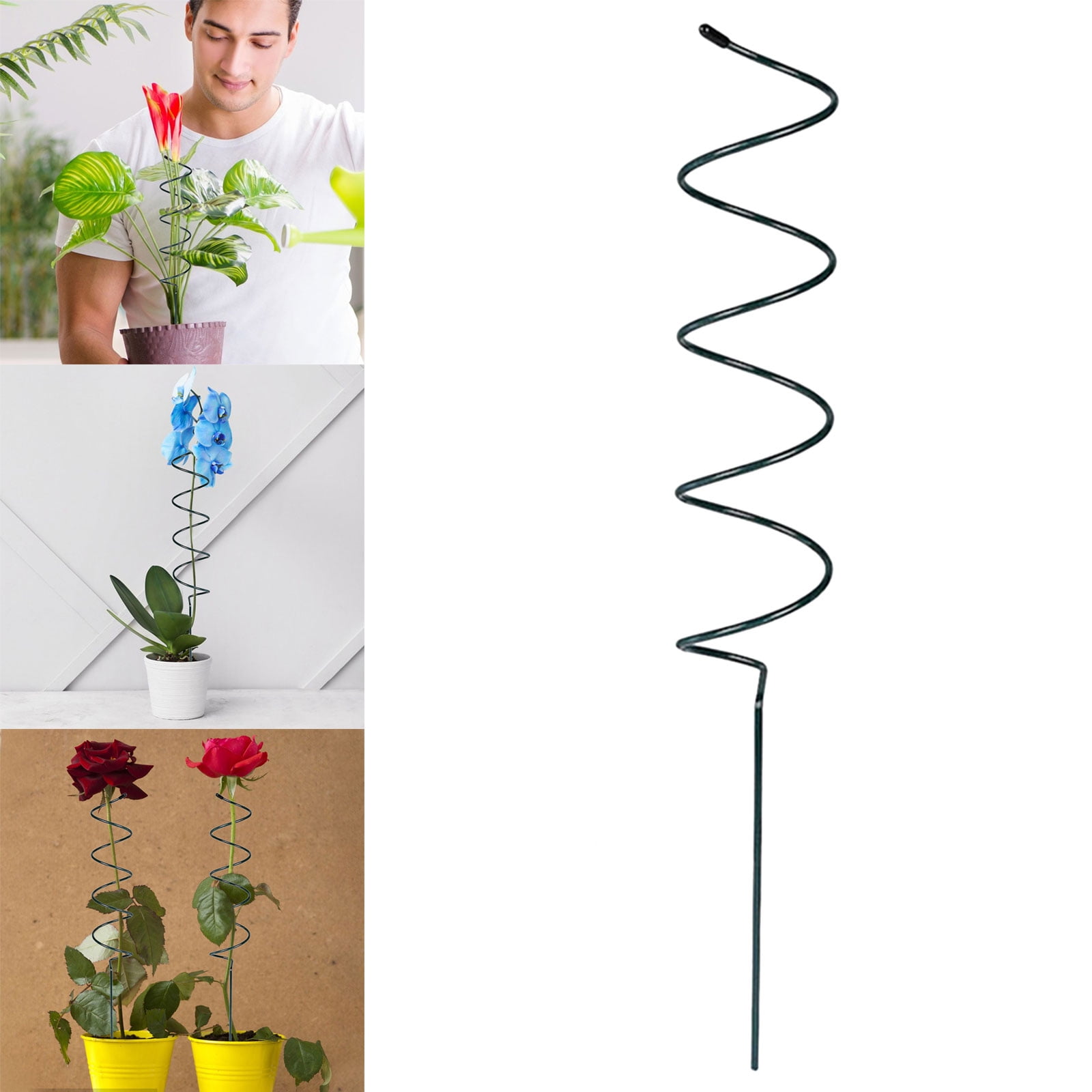 4/3/2/1pcs Support Stakes Spiral Tomato Cages Climbing Stake Tower ...