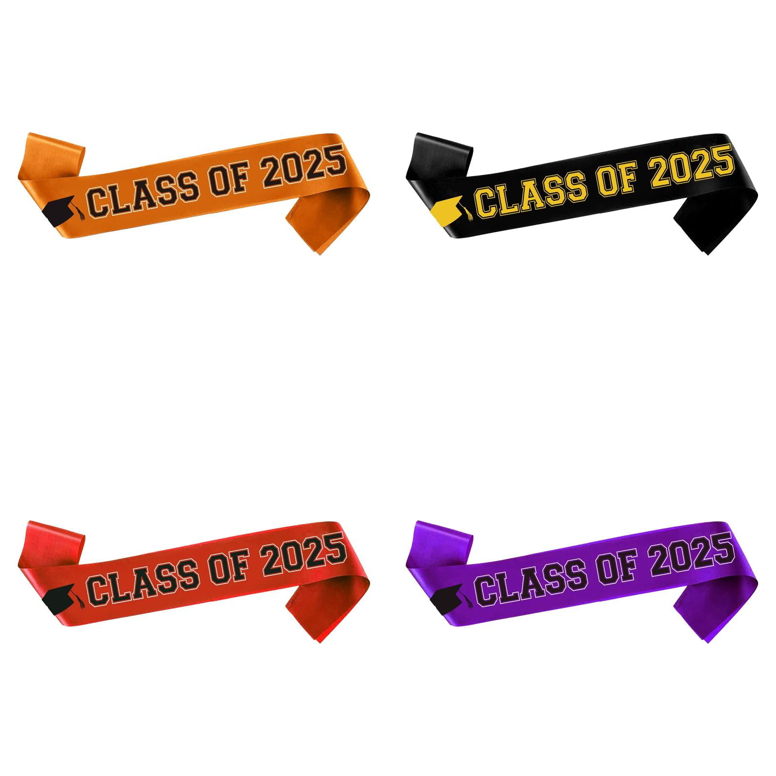 4/3/2/1pcs Senior Sash 2025 Graduation Sash With Letter Senior Sash ...