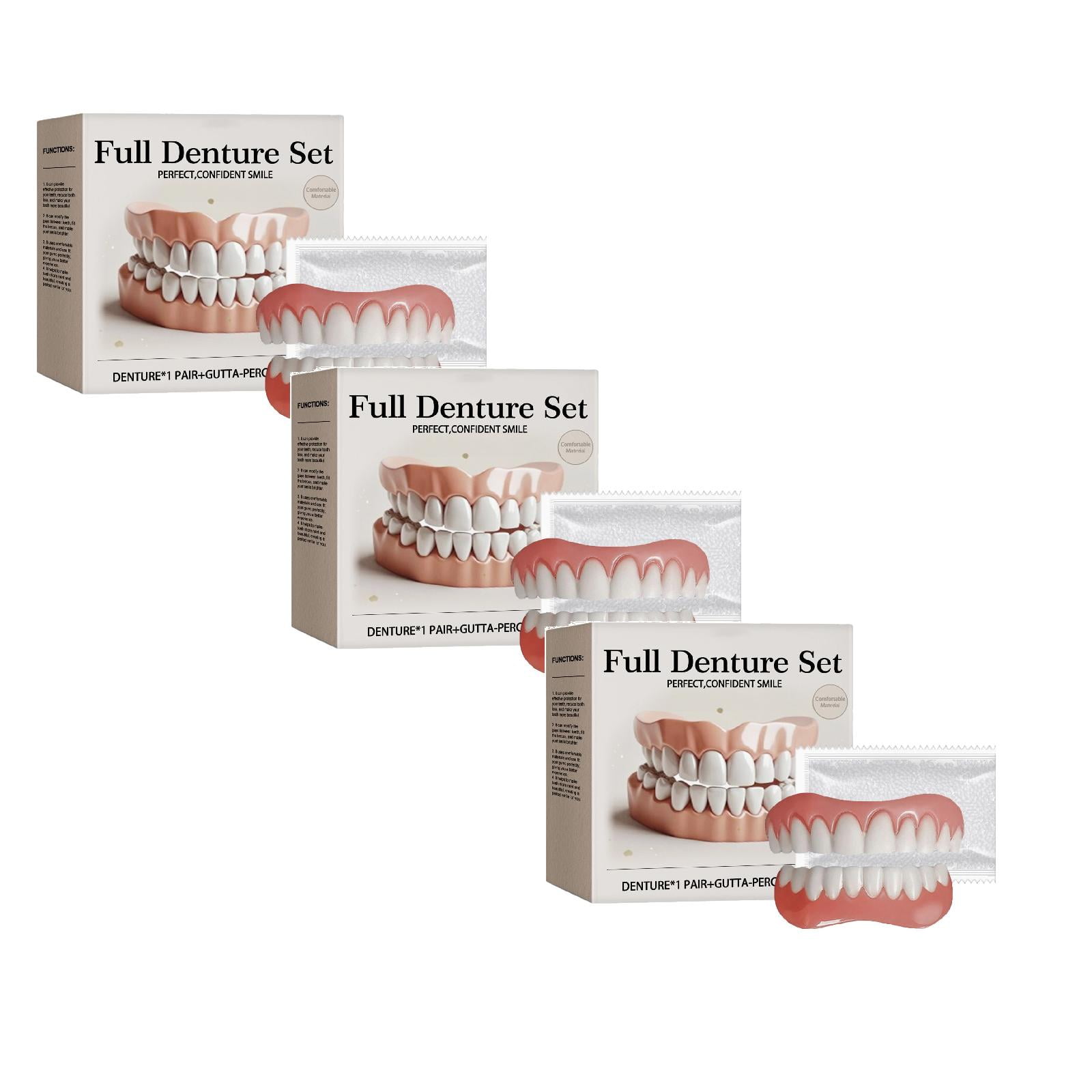 4/3/2/1pcs Silicone Reline Denture Set, Denture Silicone Reline Kit ...