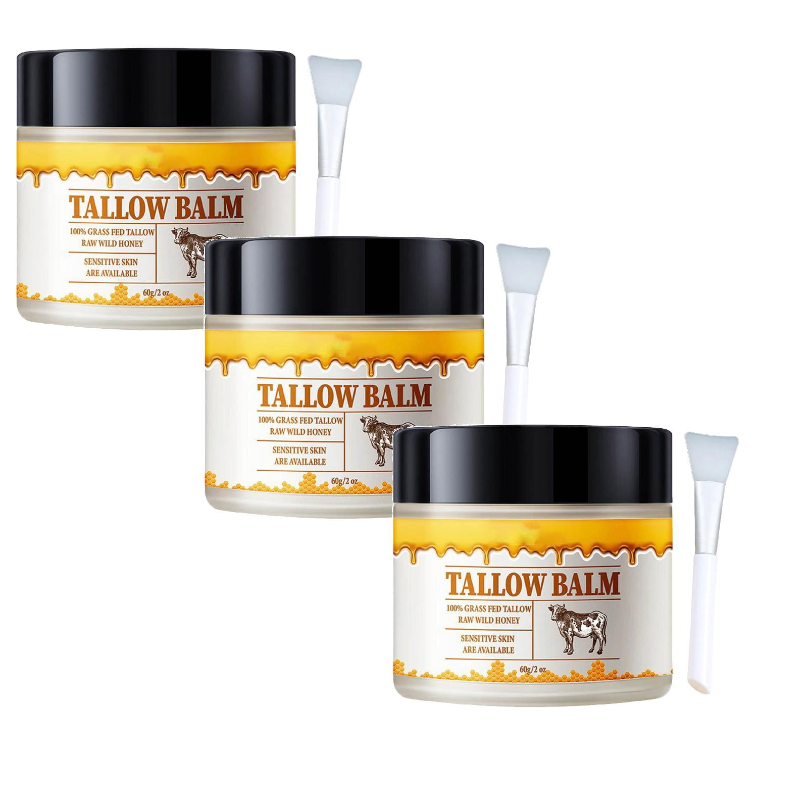 4/3/2/1pcs Tallow And Honey Balm, Balm for Skin Hydration, Grass-Fed ...