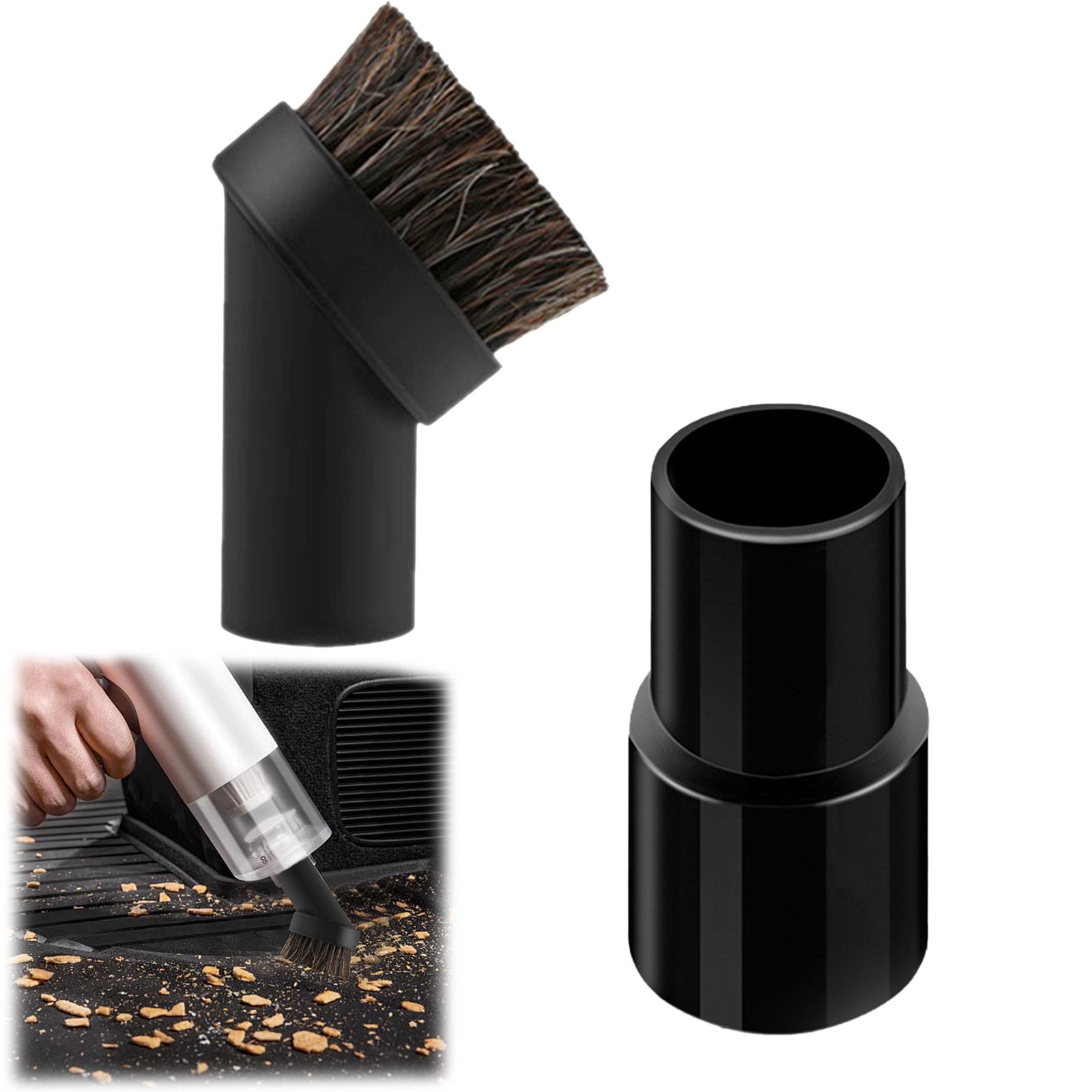 4/3/2/1pcs Vacuum Brush, Round Dust Brush Horse Hair, Vacuum Brush ...
