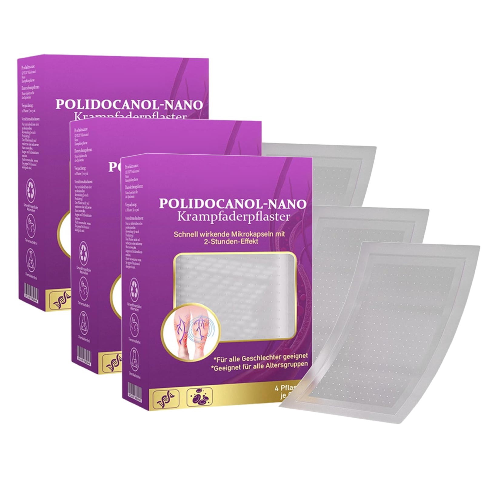 4/3/2/1pcs Varicose Veins Nano Plasters, Nano Patch Against, Varicose ...