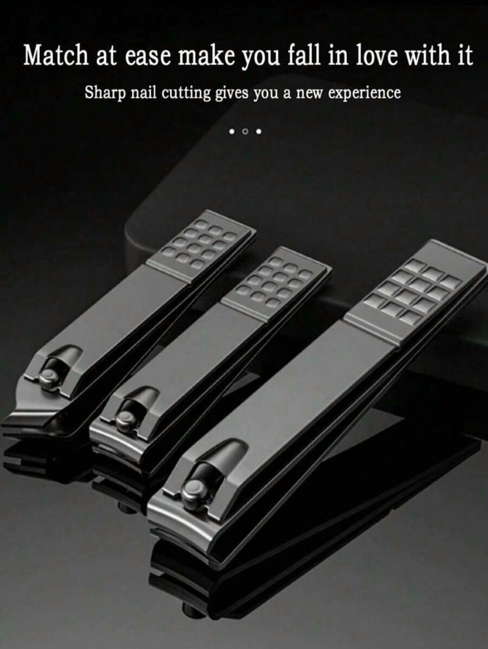 4/3/2pcs Nail Clippers Set, Splash-Proof Nail Clippers, Stainless Steel ...